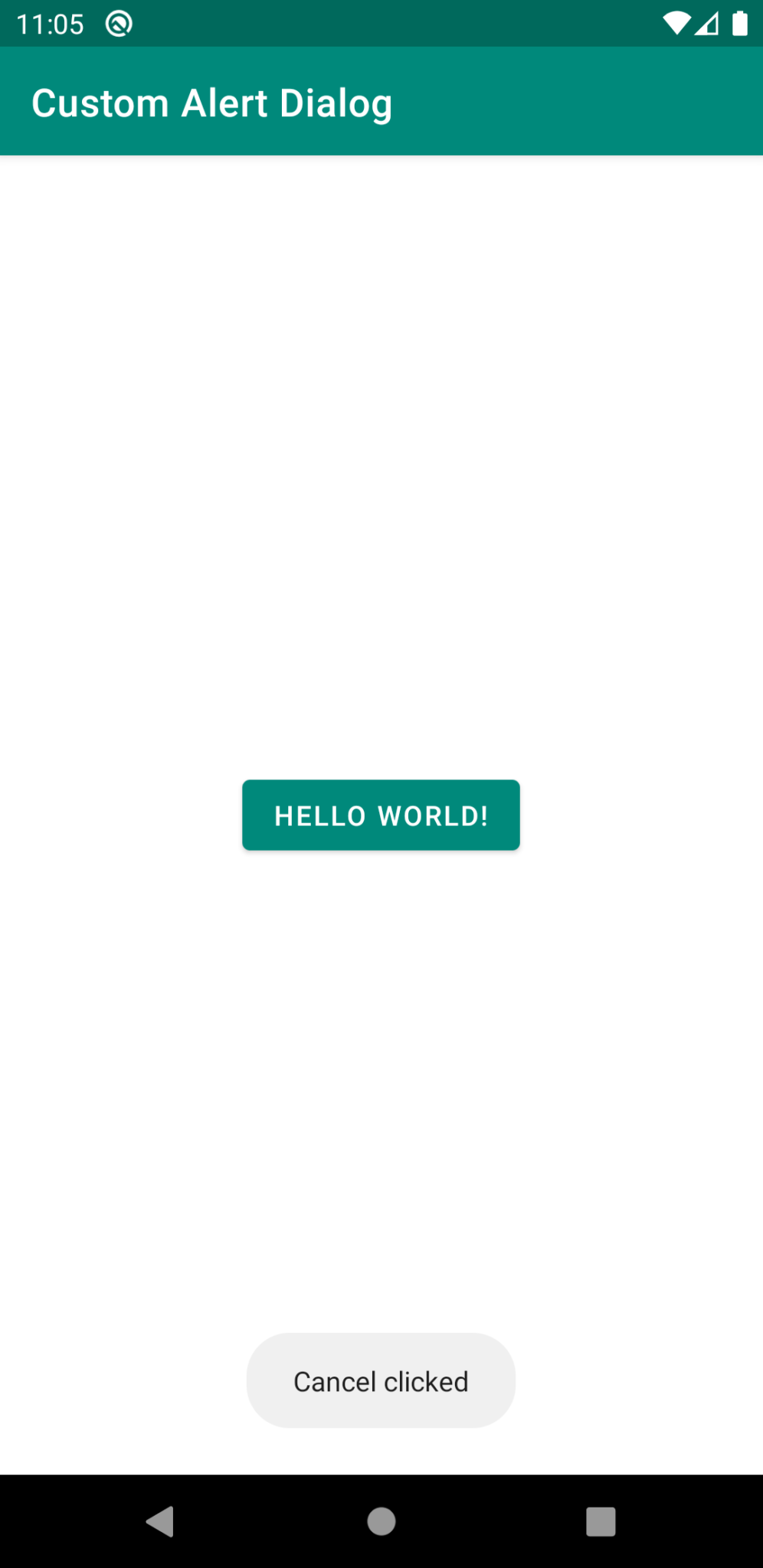 Create AlertDialog with Custom Layout using XML Layout