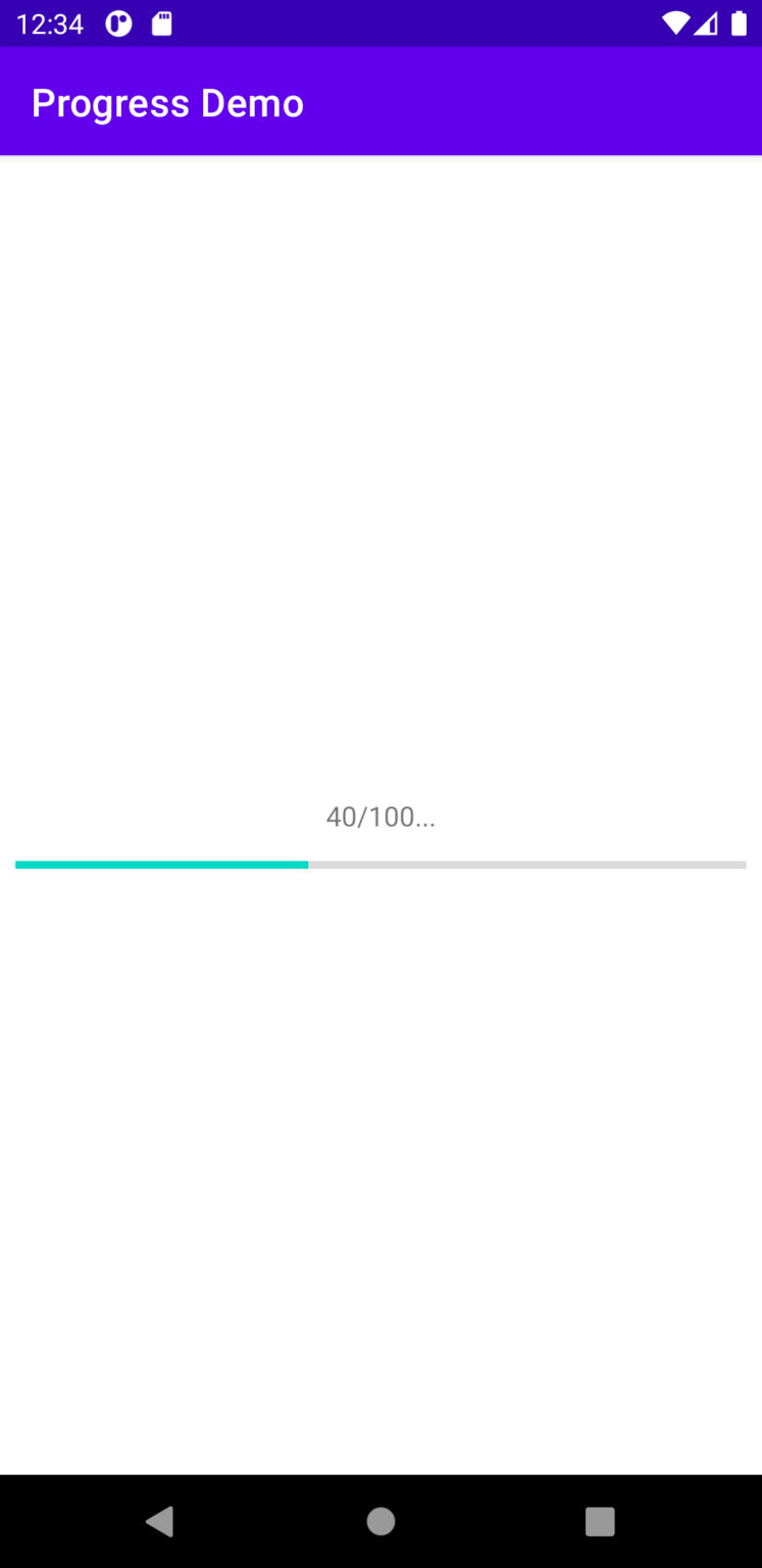 Display progress using ProgressBar – Android | PCSalt